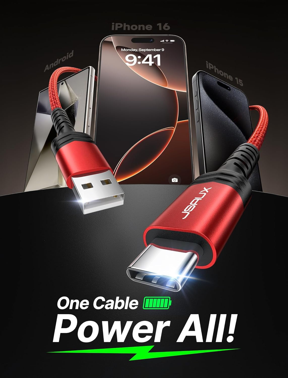 ASIASN-90° Right Angle 100W USB A/C to USB C Cable + USB C to USB A ...