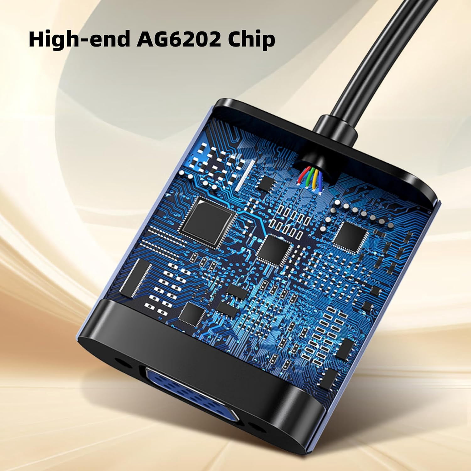 ASIASN-AG6202 Chip HDMI to VGA Adapter, 1080P Video Converter for ...