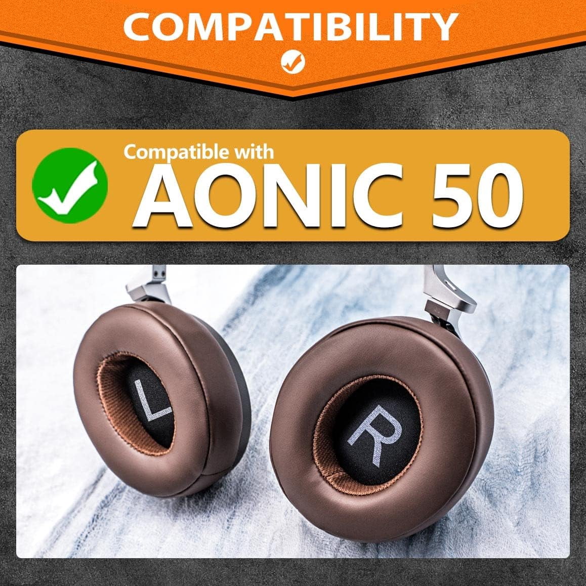 ASIASN-AONIC 50 Ear Pads - Replacement Ear Cushion Foam Compatible with ...