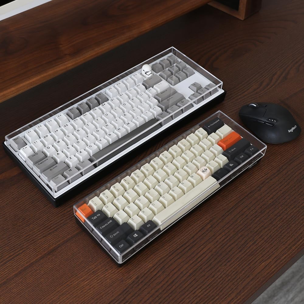 ASIASN-Acrylic Keyboard Dust Cover,84 Keys Transparent Mechanical ...