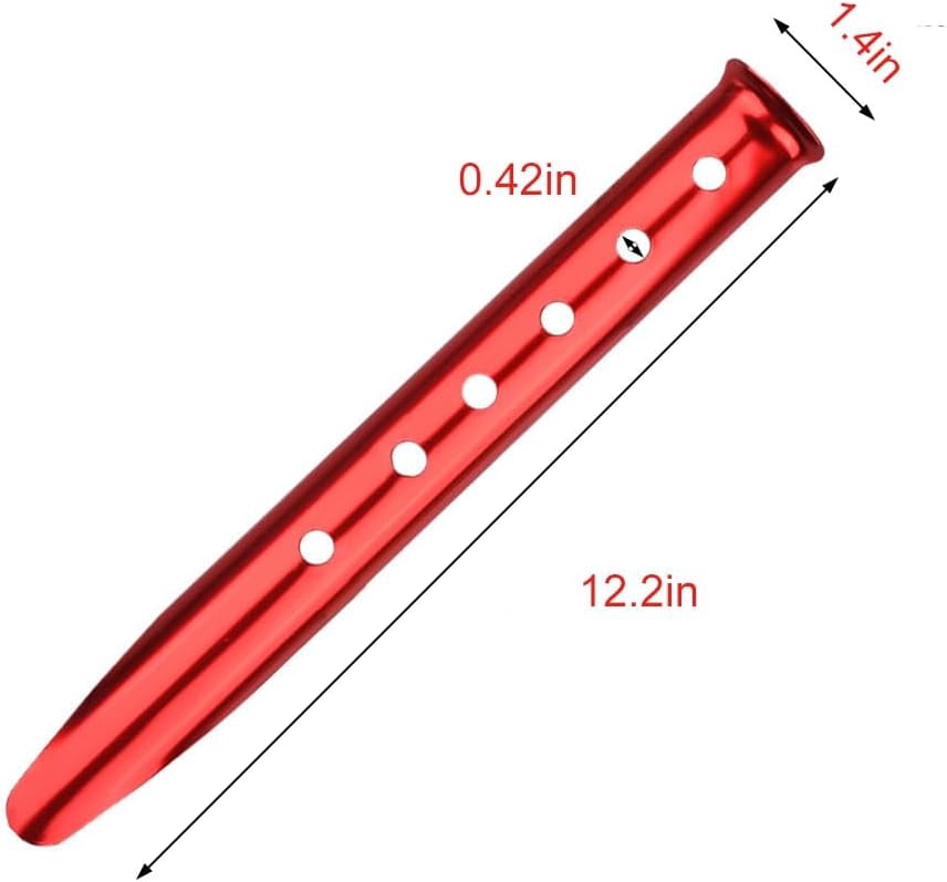 ASIASN-Aluminum Tent Stakes for Camping in Snow & Sand 10PCS Beach ...