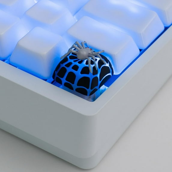 ASIASN-Artisan Spider Keycap, Resin Handmade, Black and Gray, Single 1U ...