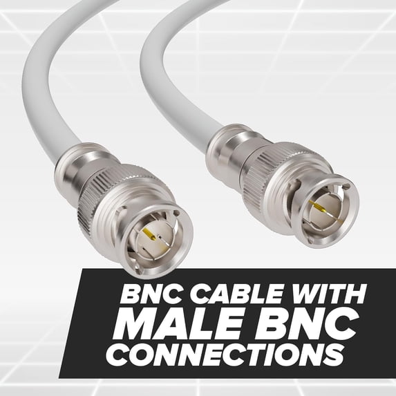 ASIASN-- BNC Cable, White RG6 HD-SDI and SDI (with 2 Male BNC ...