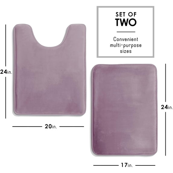 ASIASN-Bathroom Rugs, Velvet Memory Foam Bath Mat, Non-Slip Bath Rugs ...