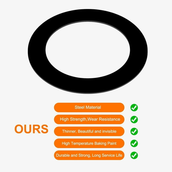 ASIASN-Black Goof Trim Ring for 5 Inch Recessed Cans Downlights for ...