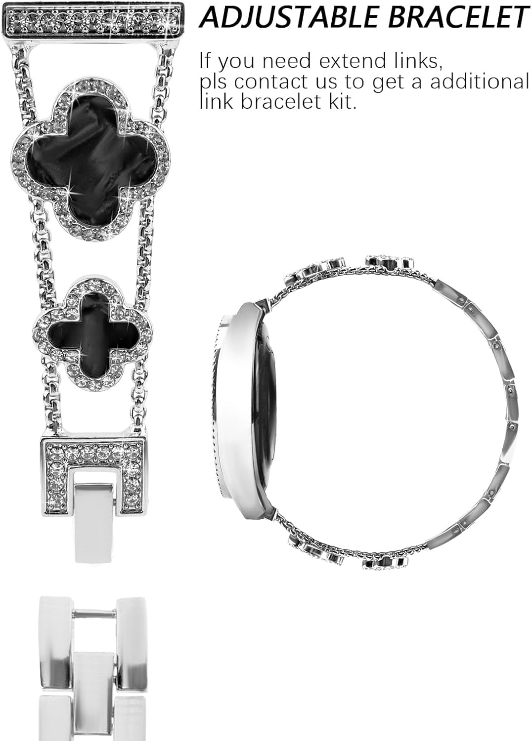 ASIASN-Bling diamond metal band with Case Compatible with Samsung ...