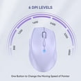 ASIASN-Bluetooth Mouse, 4800 DPI Wireless Mouse, 2-Year Battery 6 ...