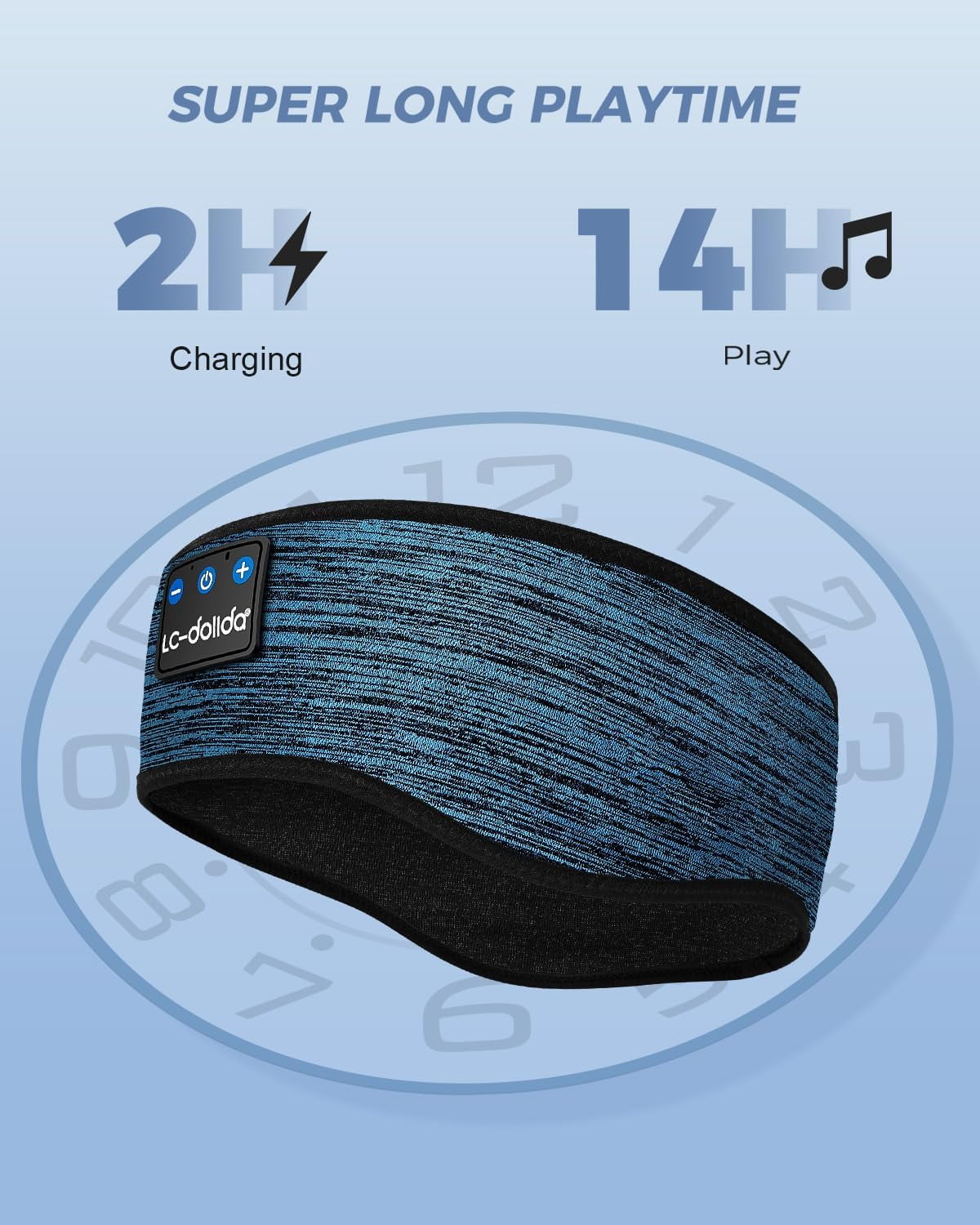 ASIASN-Boho Sleep Headphones Headband, Over Ear Bluetooth Headphones ...