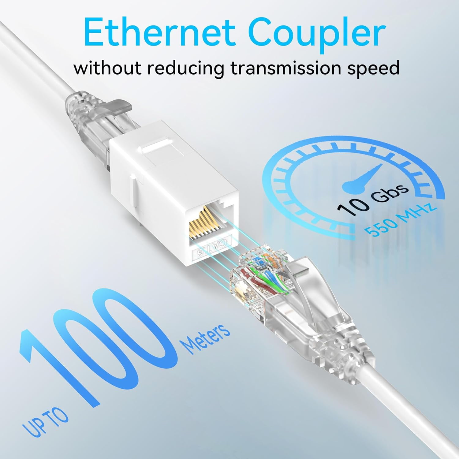 ASIASN-CAT6 RJ45 Keystone Coupler (24 Pack), Cat6 Keystone Jack Female ...