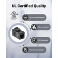ASIASN-CAT6 RJ45 Keystone Couplers (UL Listed), 25-Pack Ethernet ...