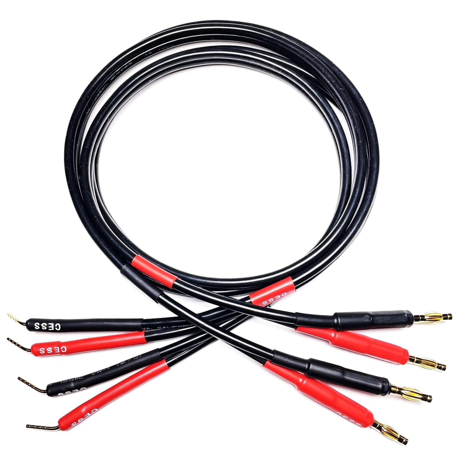 ASIASN-CESS-119-3f Banana Plug to Pin Type Plug 12AWG 680 Strand Count ...