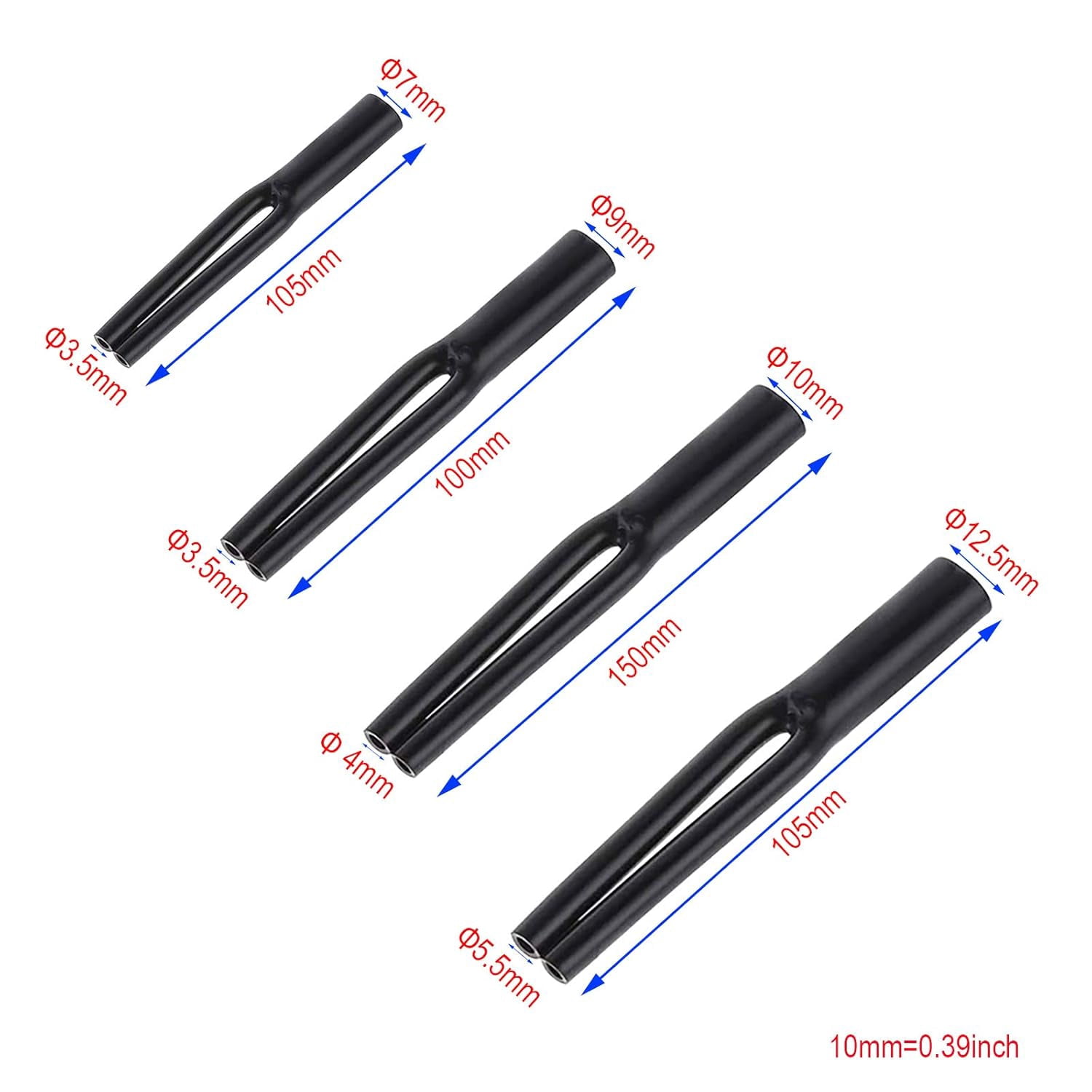 ASIASN-Cable Pants, Cable Jacket Speaker Wire Pants Y Boot 9MM 2 ...