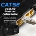 ASIASN-Cat5e 100FT Network Ethernet Patch Cable, 350Mhz Internet Wire ...