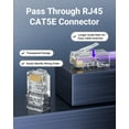 ASIASN-Cat5e RJ45 Pass Through Connectors with RJ45 Strain Relief Boots ...