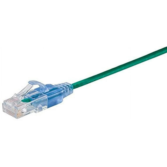 ASIASN-Cat6A 1ft Green 10-Pk Patch Cable UTP 30AWG 10G Pure Bare Copper ...