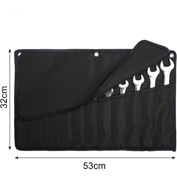 ASIASN-Chisel Roll,6 Pockets Roll Up Tool Pouch,Waxed Canvas Small Tool ...