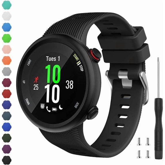 ASIASN-Compatible with Garmin Forerunner 45S band, Soft Silicone Sport ...