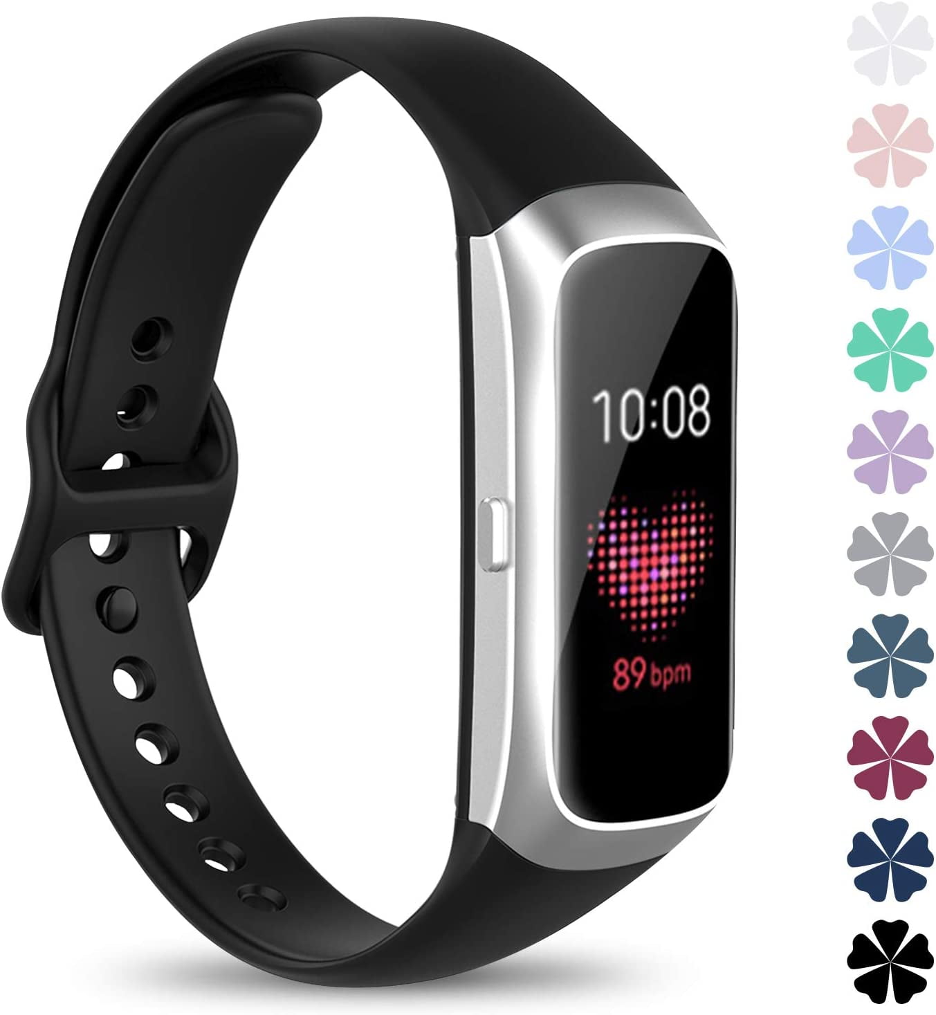 ASIASN-Compatible with Samsung Galaxy Fit SM-R370 Bands,Adjustable Soft ...
