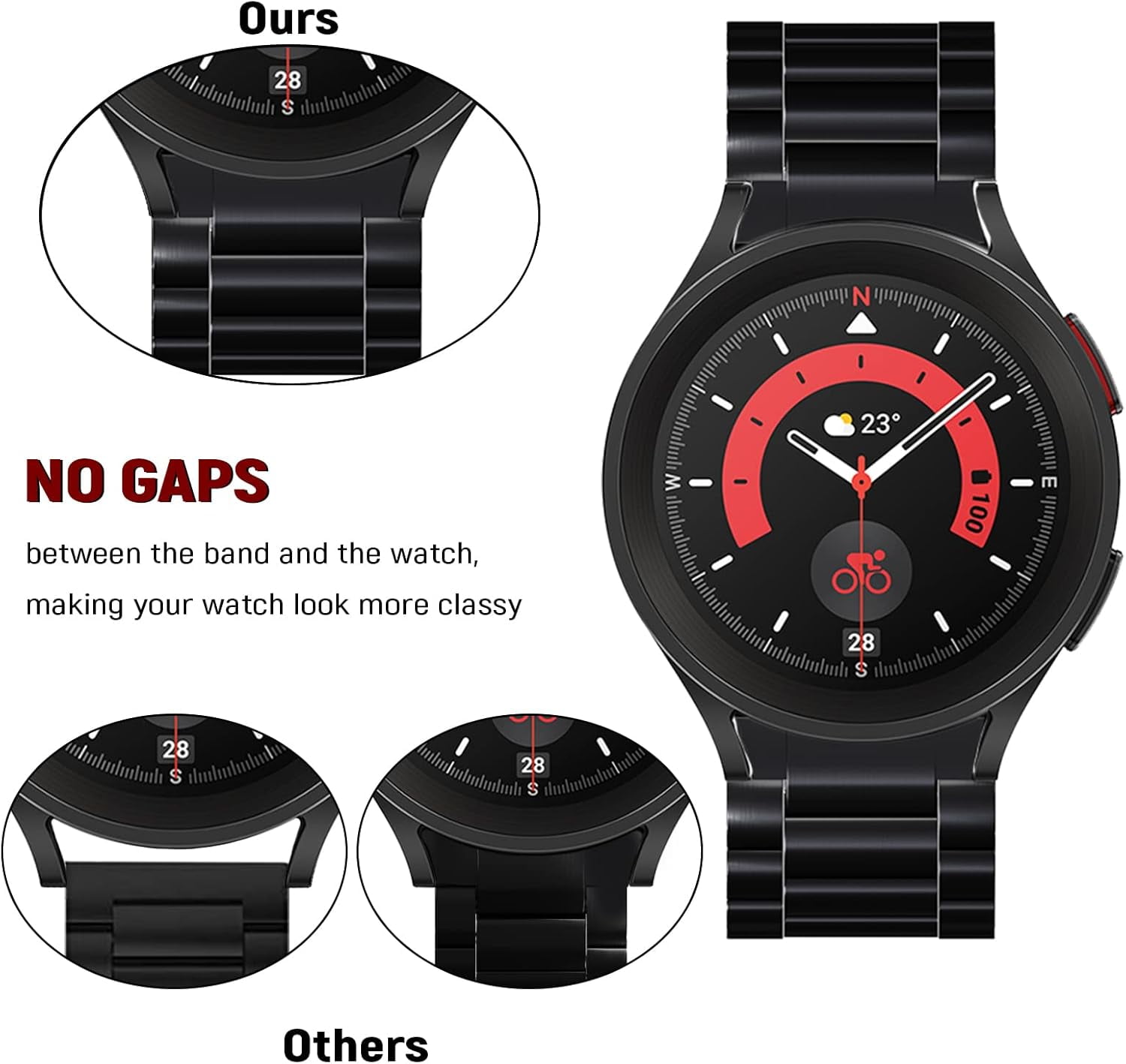ASIASN-Compatible with Samsung Galaxy Watch 6 Classic Bands 47/43/44 ...