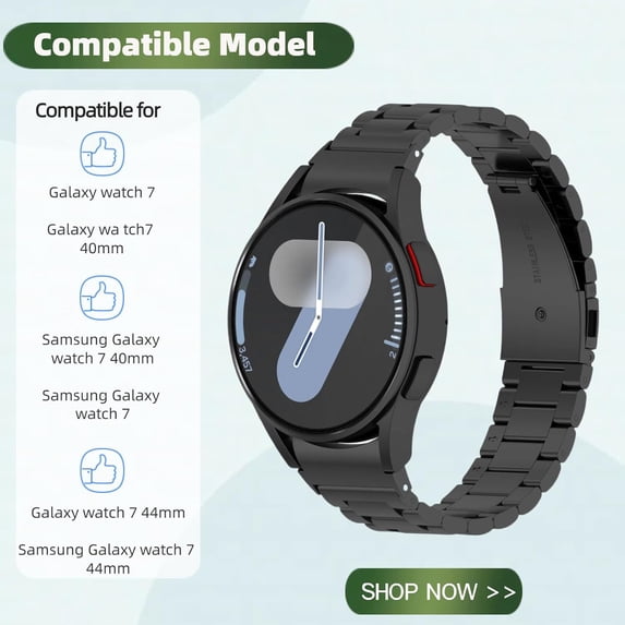 ASIASN-Compatible with Samsung Galaxy Watch 7 40mm/44mm Stainless Steel ...