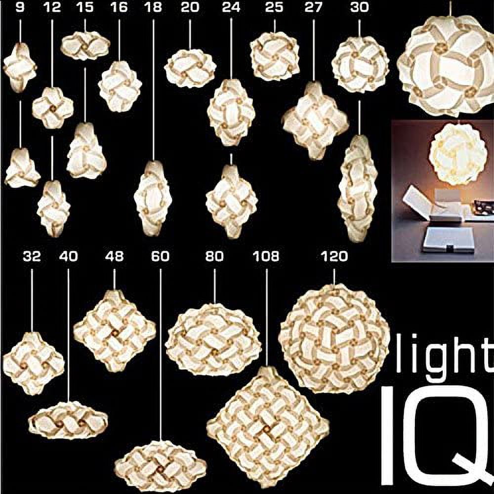 ASIASN-DIY IQ Jigsaw Puzzle Lamp Shade Ceiling Pendant Lampshade Kit ...