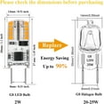 ASIASN-Dimmable G8 LED Bulb 2W Warm White 20W Halogen Bulbs Equivalent ...