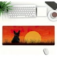 ASIASN-Dog Extended Mouse Pad Rock Sunset Abstract Retro Mousepad XL ...