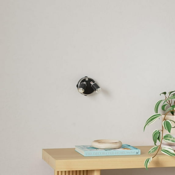 ASIASN-Dual-Head Spotlight Battery Operated, Led Spot Lights Indoor ...