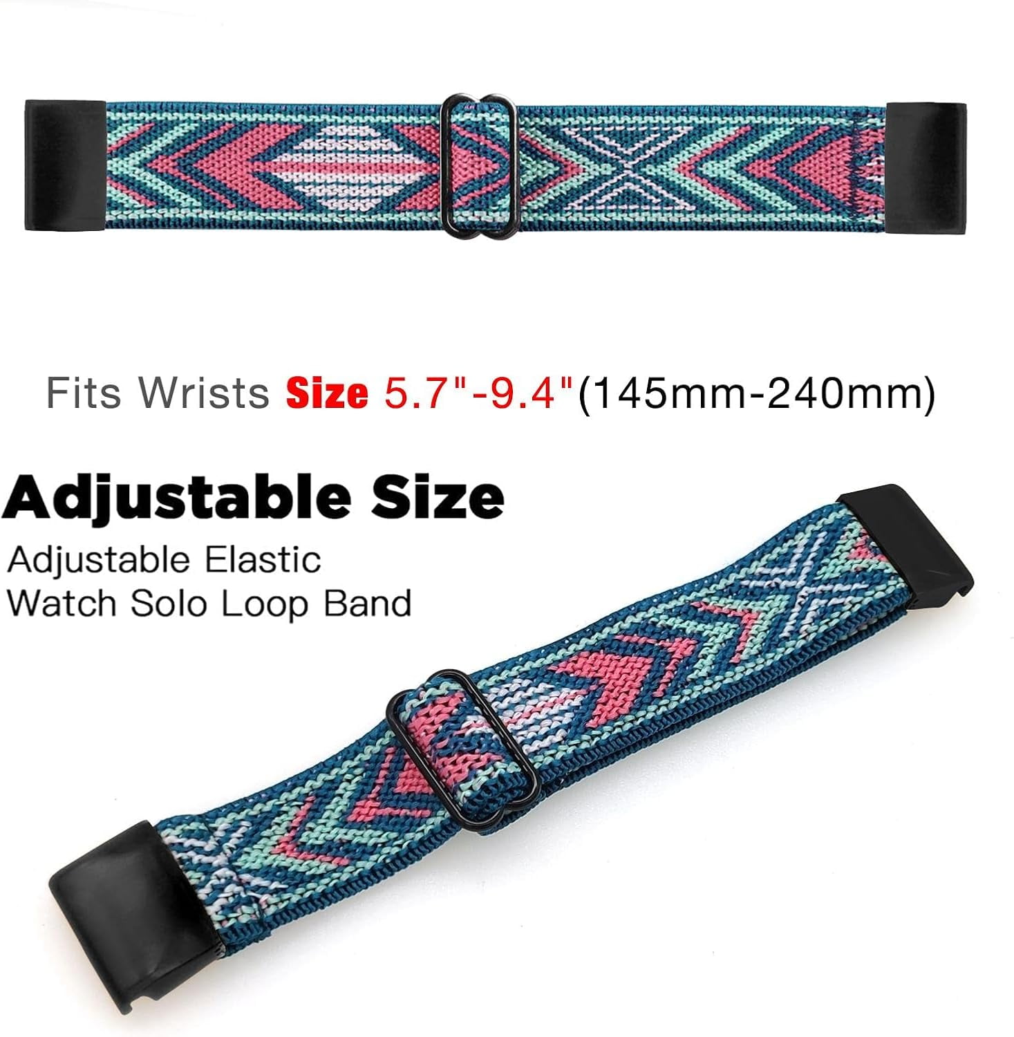 ASIASN-Elastic Nylon Watch Bands for Garmin Fenix 8 43mm / epix Pro ...