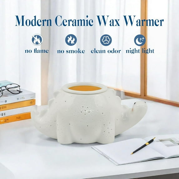 ASIASN-Electric Wax Melt Warmer White Candle Wax Warmer for Scented Wax ...
