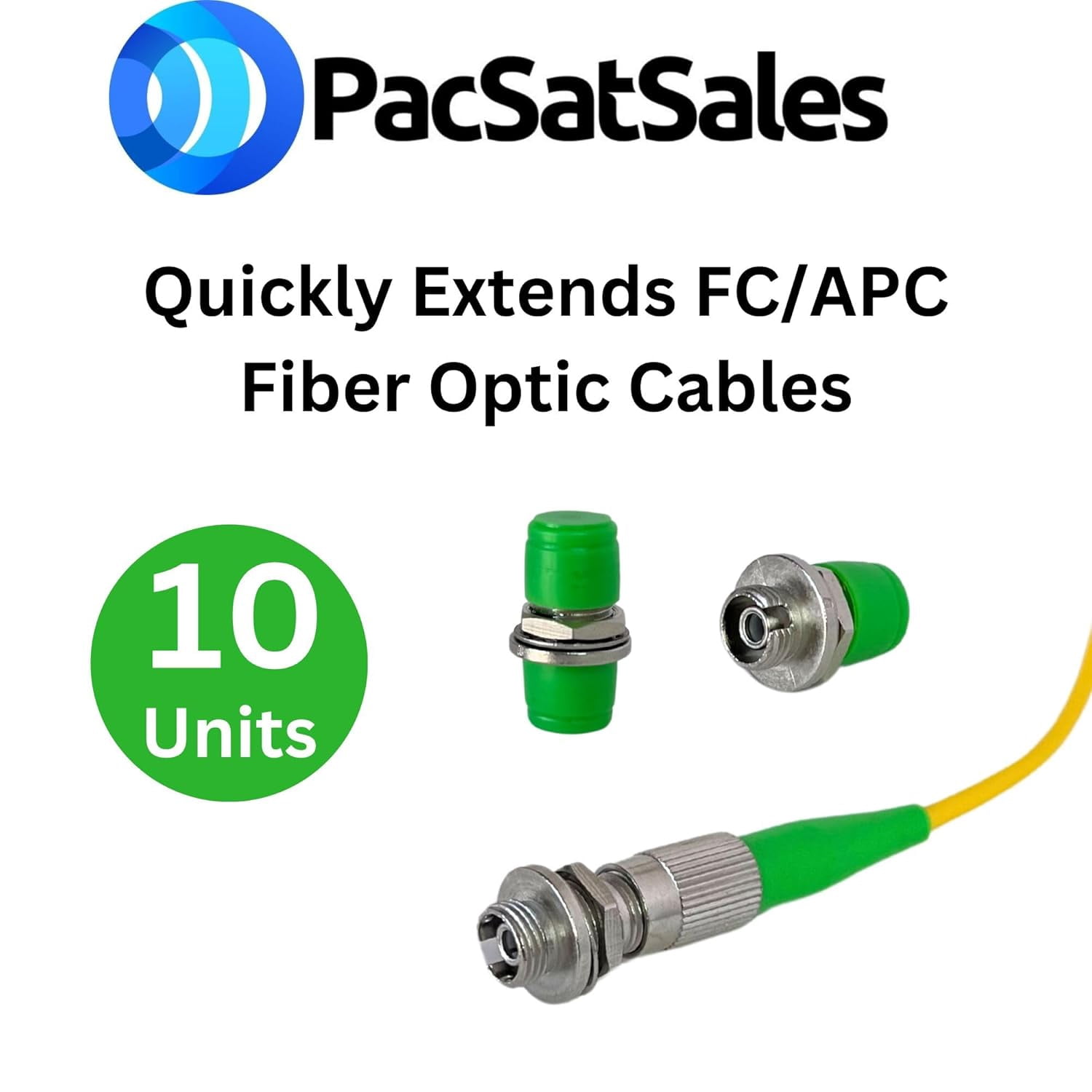 ASIASN-- FCAPC Fiber Optic Couplers for FC/APC Fiber Connectors. 10 ...