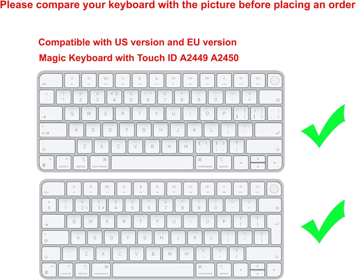 ASIASN-Final Cut Pro Shortcuts Keyboard Silicone Cover Skin for 2021 ...