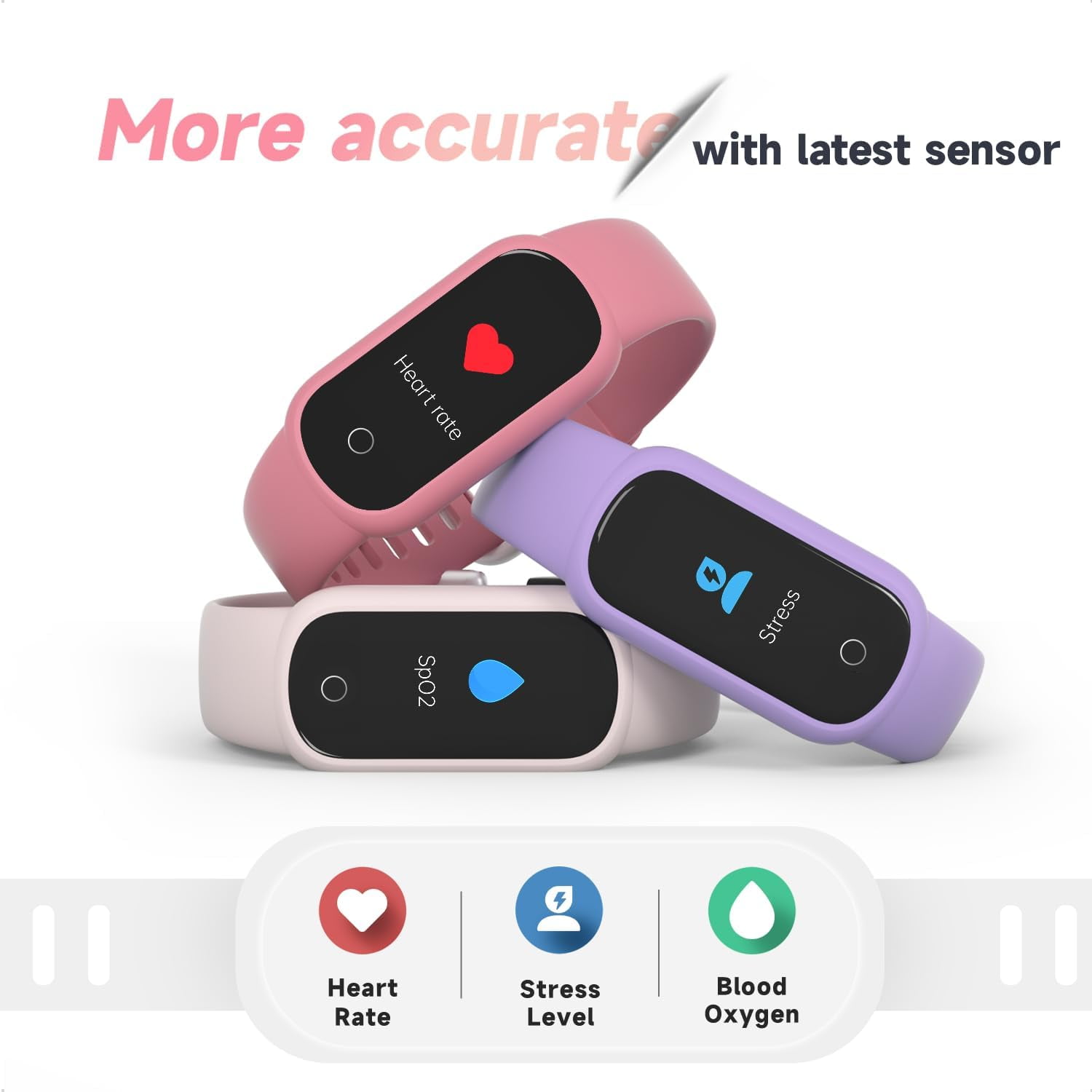 ASIASN-Fitness Tracker Watch with Heart Rate/Sleep Tracker/IP68 ...