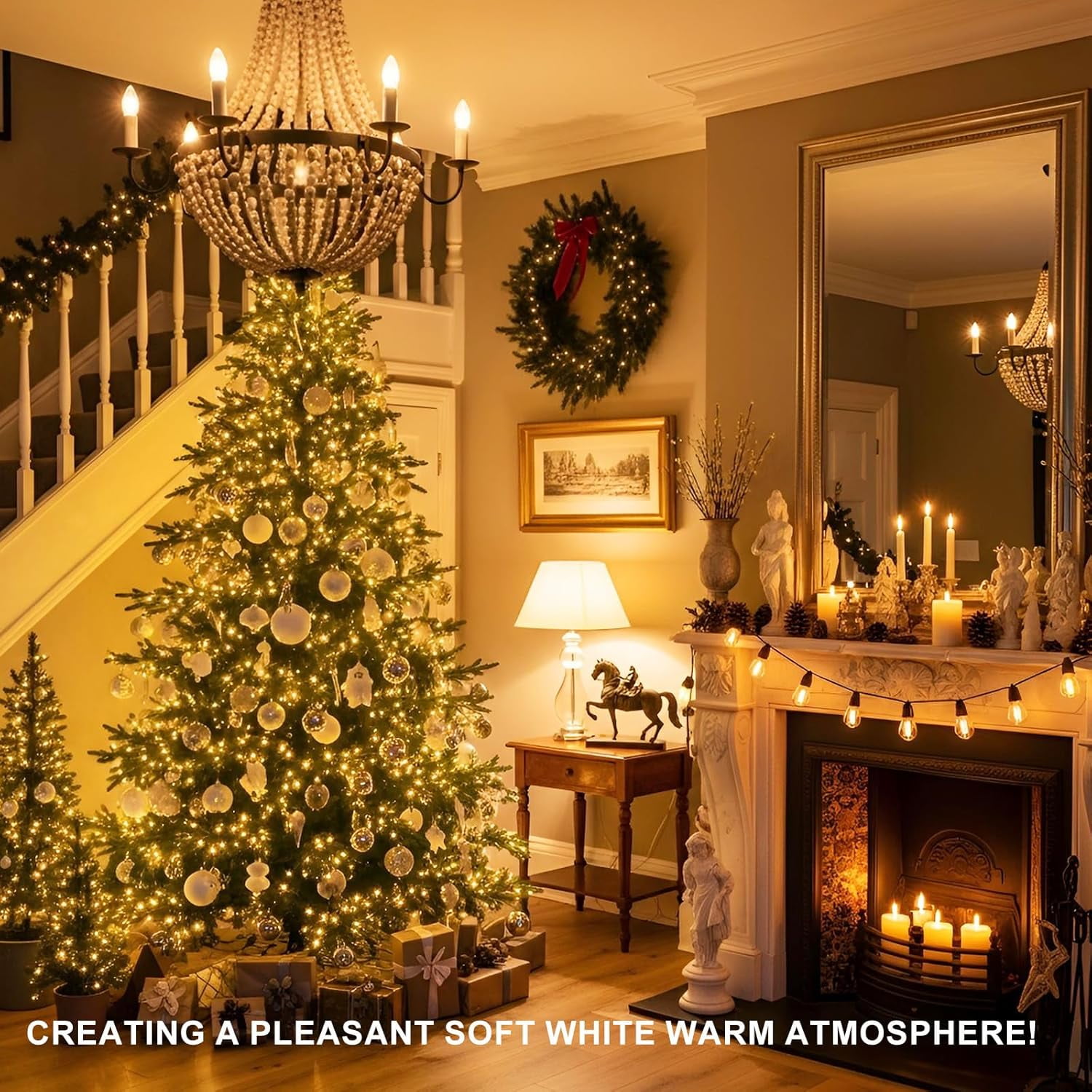 ASIASN-G14 LED Globe Filament Bulb E12 Screw Base Dimmable 4.5W(60W ...