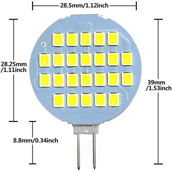 ASIASN-G4 24-2835 SMD LED Bulb Lamp Super Bright Cool White RV Camper ...