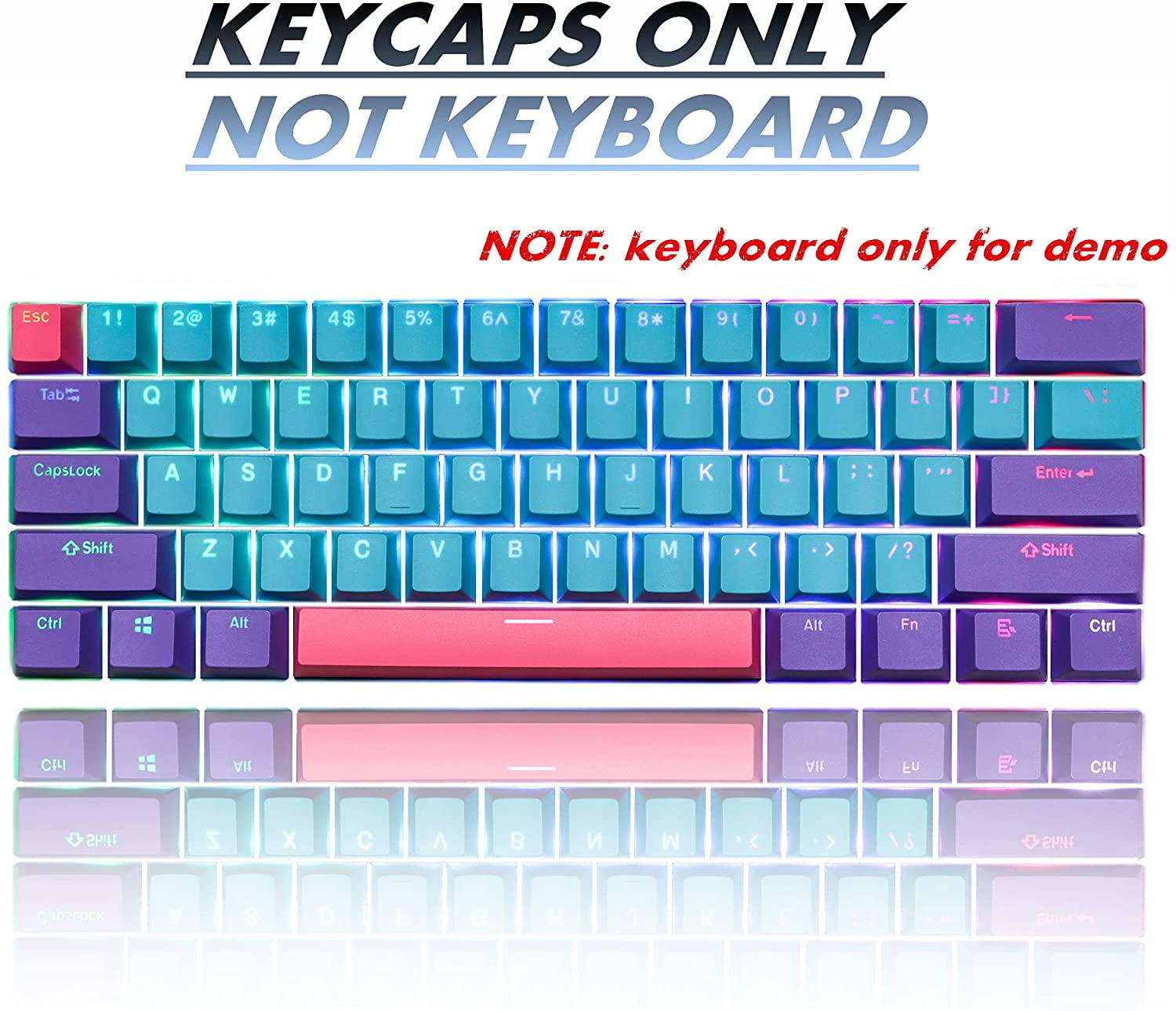 ASIASN-GTSP 61 Keycaps 60 Percent, Ducky One 2 Mini Keycaps for ...