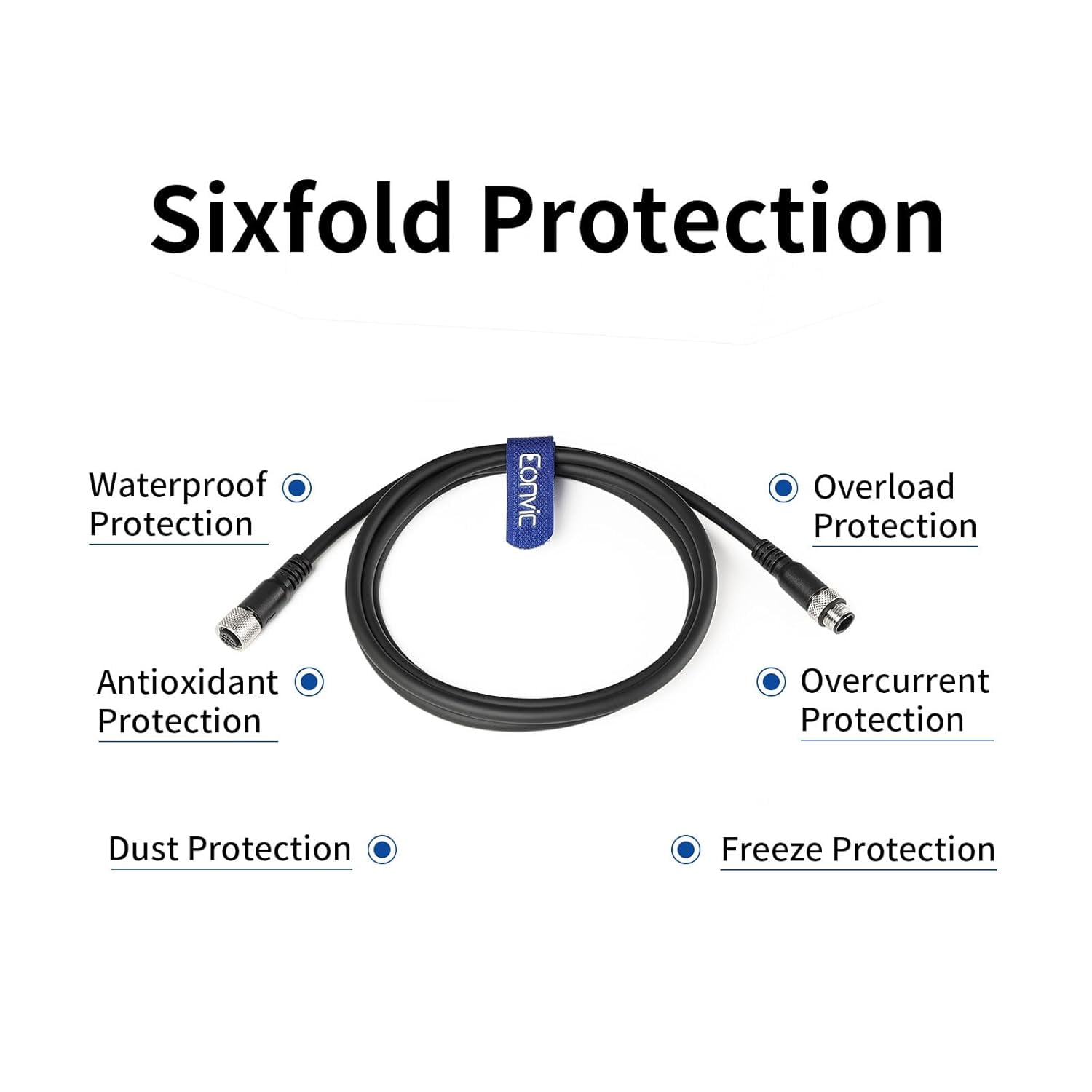 ASIASN-Industrial M12 5 Pin Male to Female Aviation Sensor Connector ...