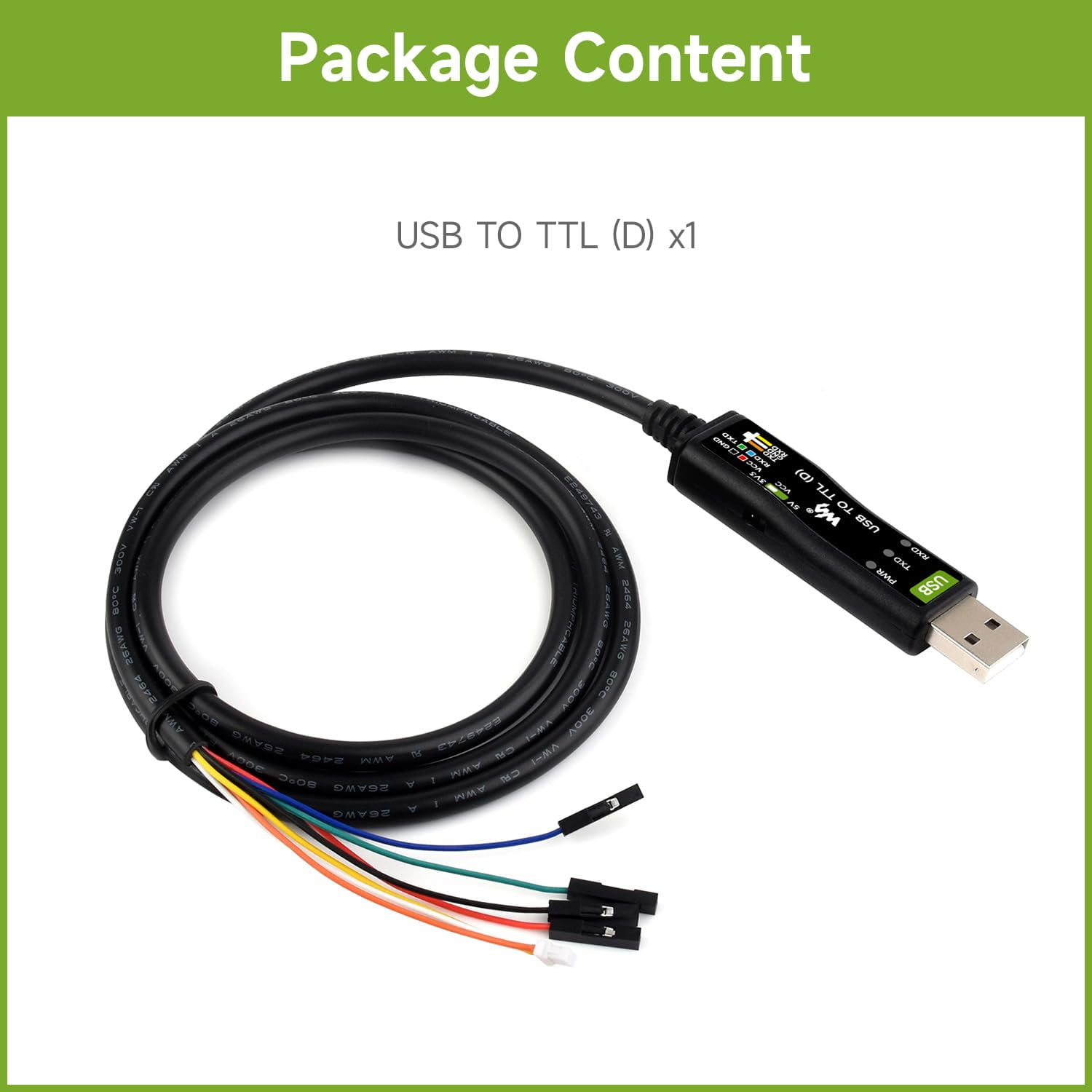 ASIASN-Industrial USB to TTL (D) Serial Cable, Compatible with ...