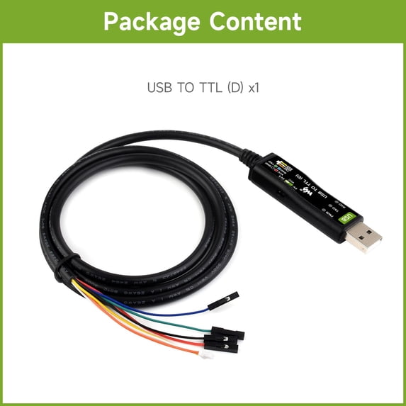 ASIASN-Industrial USB to TTL (D) Serial Cable, Compatible with ...