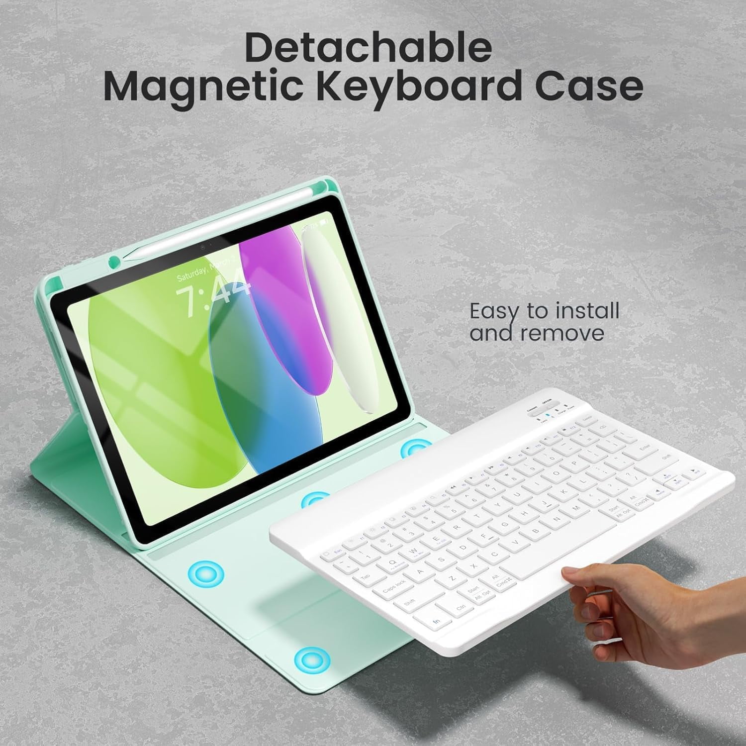 ASIASN-Keyboard Case for iPad Pro 13 (M4/M5) 2024/2025, Slim Cute Candy ...