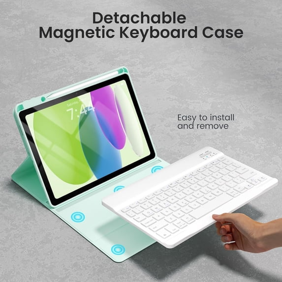 ASIASN-Keyboard Case for iPad Pro 13 (M4/M5) 2024/2025, Slim Cute Candy ...