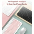 ASIASN-Keyboard and Combo, Cute Bluetooth Keyboard with Slicent Mouse ...