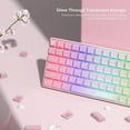 ASIASN-Keycaps Jelly Pink, Clear Cute Keycaps, Transparent Custom ...