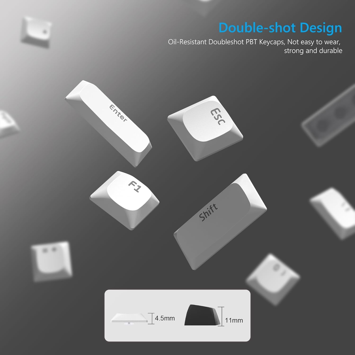 ASIASN-Keycaps, Low Profile Keycaps, Shine Through Custom PBT Keyboard ...