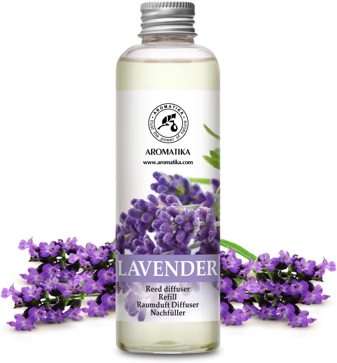 ASIASN-Lavender Reed Diffuser Refill 6.8 Fl Oz - Lavanda Refill - Room Fragrance Diffuser w ...