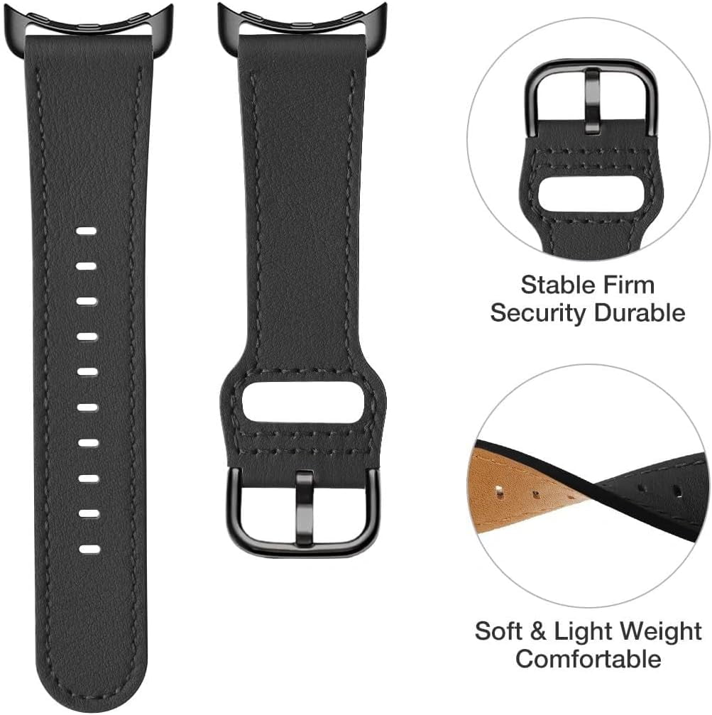 ASIASN-Leather Bands Compatible With Pixel Watch 4/3 45mm,Leather Strap ...