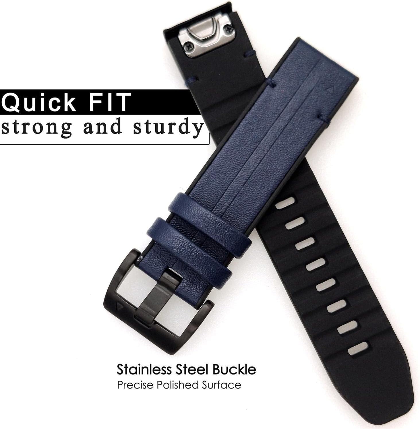 ASIASN-Leather Watch Bands for Garmin Fenix 8 / epix Pro/Tactix 8 (47mm ...