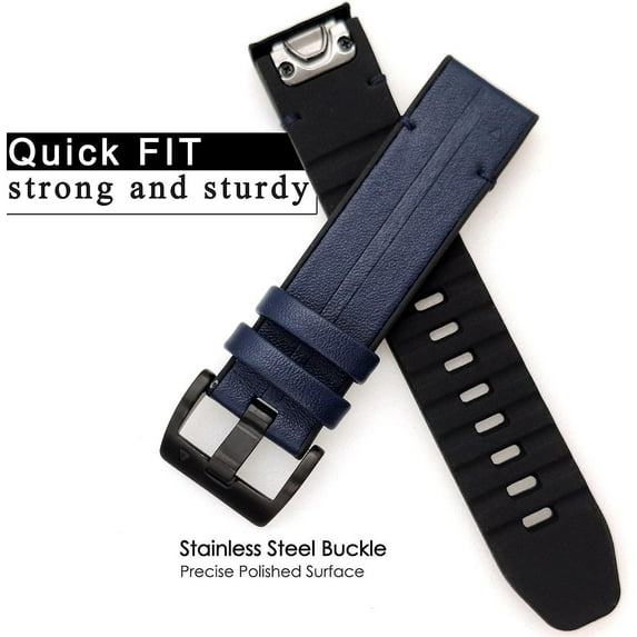 ASIASN-Leather Watch Bands for Garmin Fenix 8 / epix Pro/Tactix 8 (47mm ...
