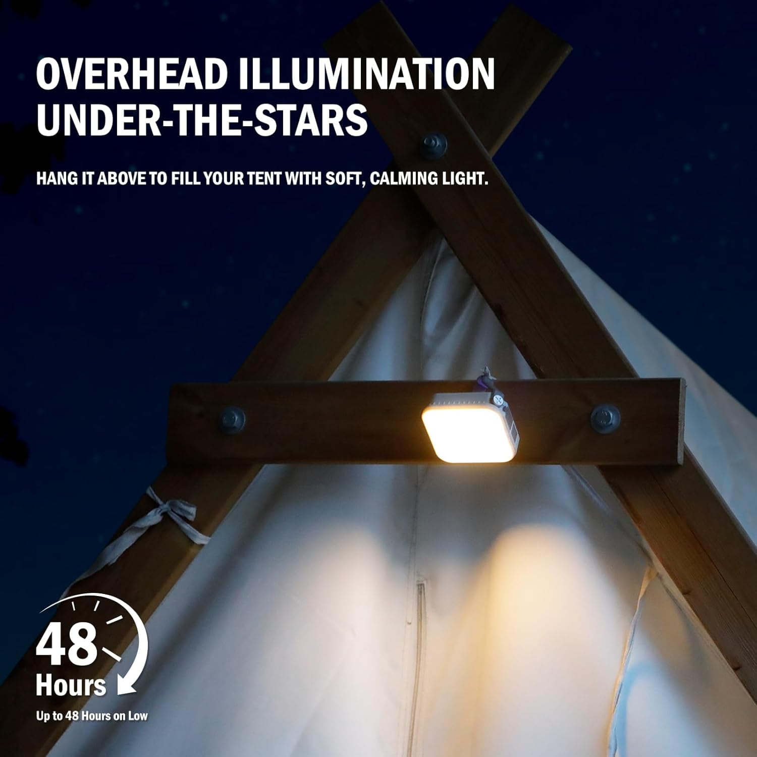 ASIASN-Long-Lasting Rechargeable Camping Lantern 1000 Lumens, 6000mAh ...