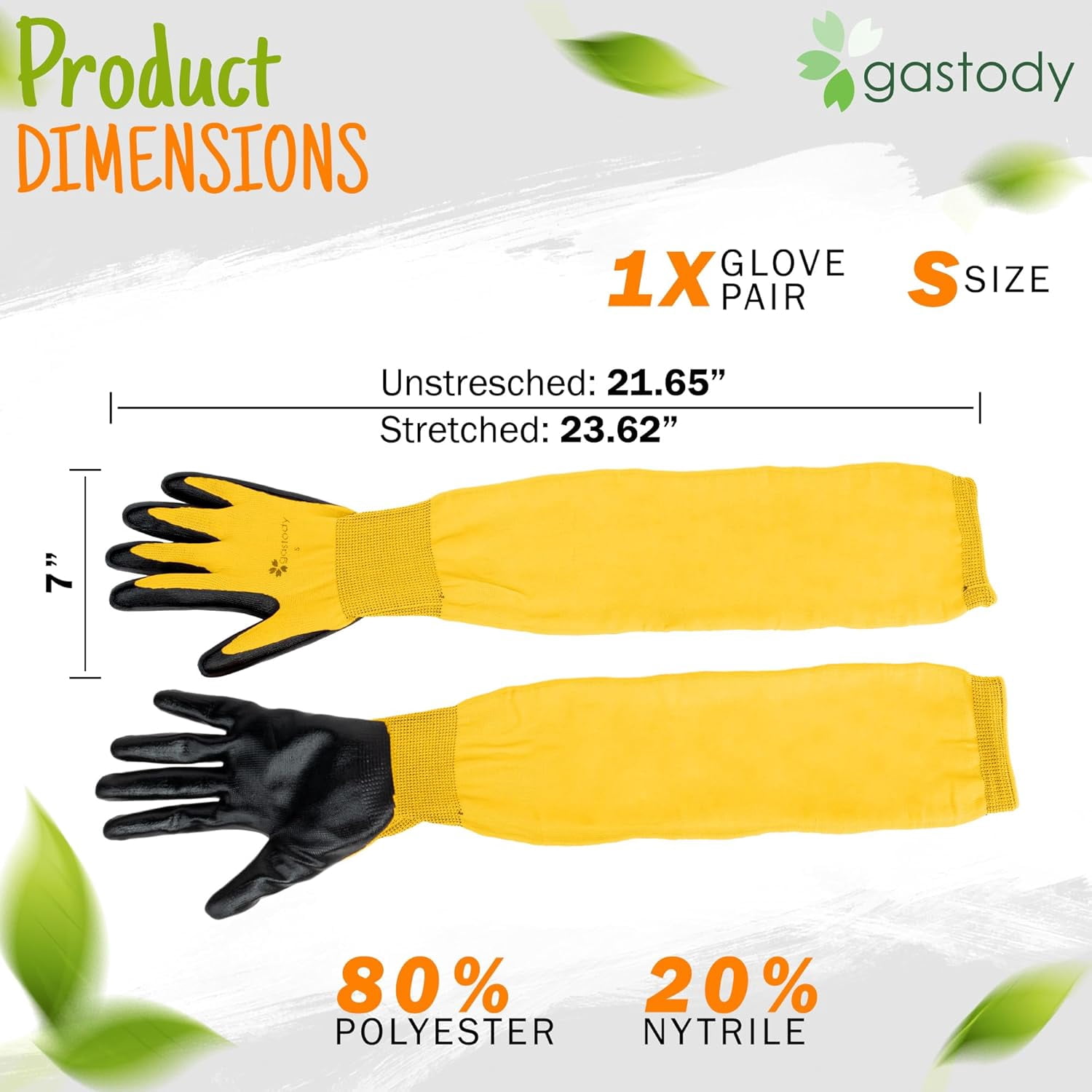 ASIASN-Long Sleeve Gardening Gloves Women and Men - Long Cuff Garden ...